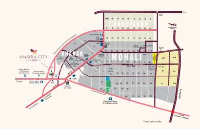 Omni Pacific Colonizers Builders Omni Amayra City Map - Kharar, Mohali ...