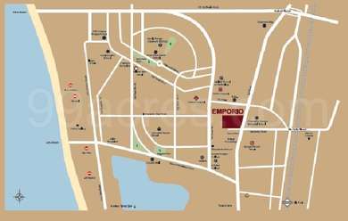 Options Developers and Lakshdeep Estate Emporio Apartments Map - Vile ...