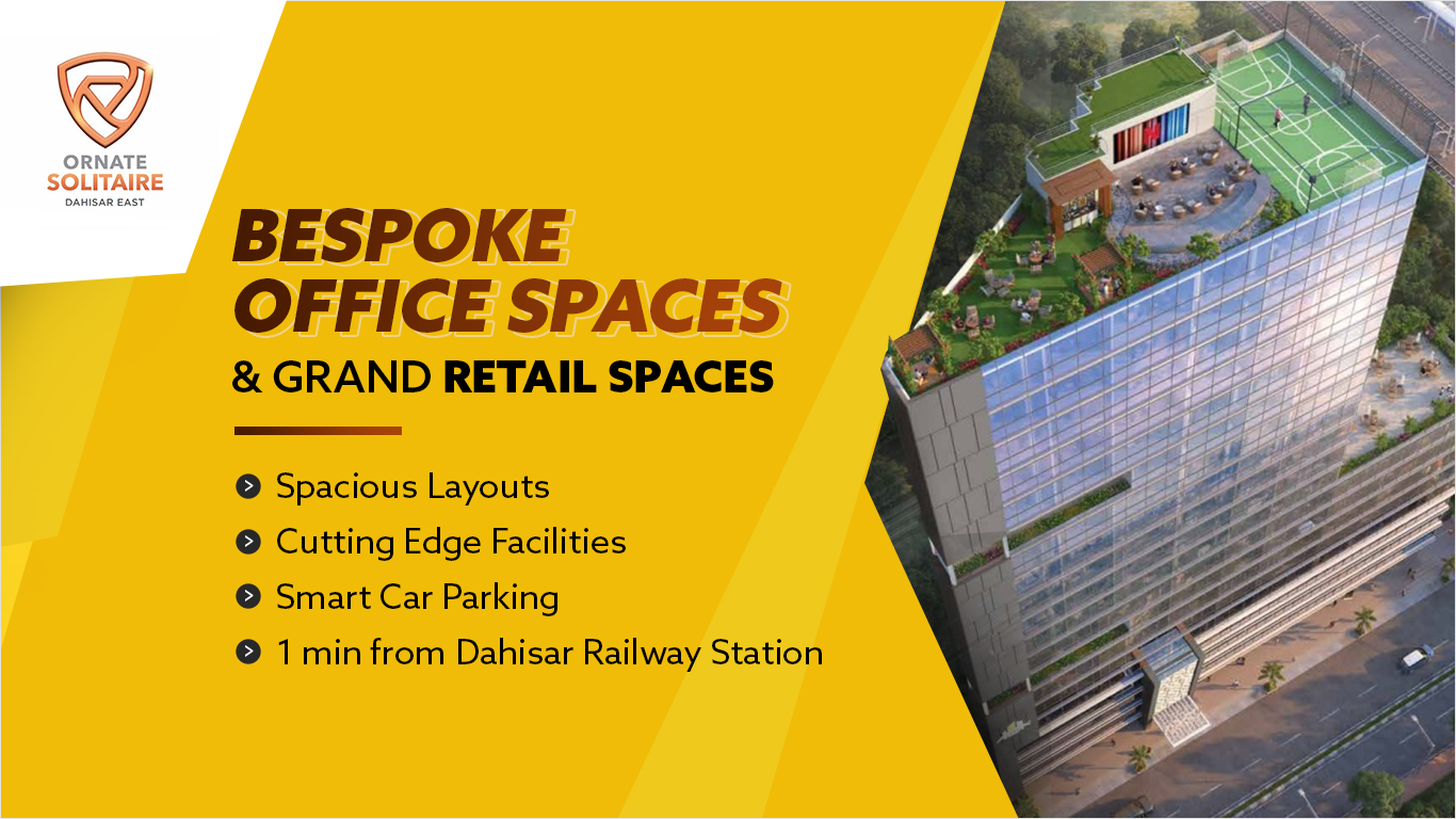 Ornate Solitaire Mumbai, Dahisar East - Invest in Office spaces & Shops