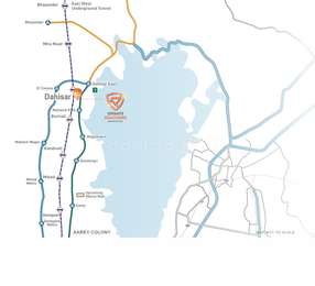 Ornate Universal Ornate Solitaire Map - Dahisar East, Mumbai Location Map