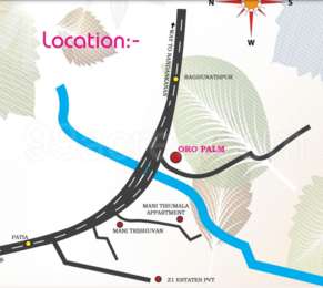 ORO Infra Oro Palm Map - Raghunathpur, Bhubaneswar Location Map