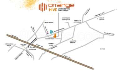 Group Orrange Orrange Hive Map - Mowa, Raipur Location Map
