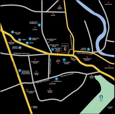 Osian Diya Developers LLP Osian Estrella 45 Map - Balewadi Phata, Pune ...