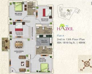 3 BHK Apartment / Flat for sale in Oswal Orchard County Belgharia ...