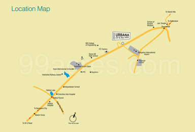 Ozone Group Ozone Urbana Map - Devanahalli, Bangalore North Location Map