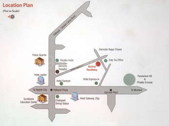 Ozone Buildcon Ozone Bishnoi Residency Map - Pathardi Phata, Nasik ...