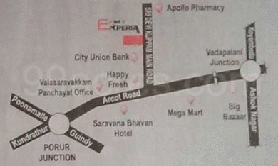 P dot G Constructions Tranquil Towers Map - Valasaravakkam, Chennai ...