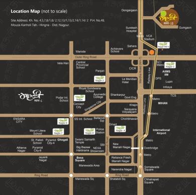 P Square Realty Mauli Nagar 12 Map - Hingna, Nagpur Location Map