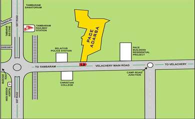 Pace Builders Pace Adarsa Map - Selaiyur, Chennai Location Map
