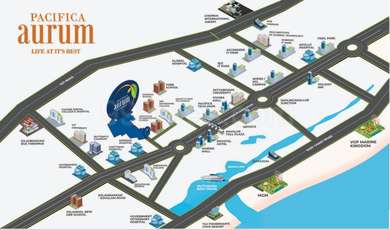 Pacifica Companies Pacifica Aurum Map - Padur, Chennai South Location Map