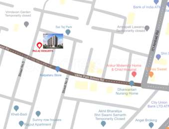 Palaj Buildcon Palaj Heights Map - Kamatwade, Nasik Location Map