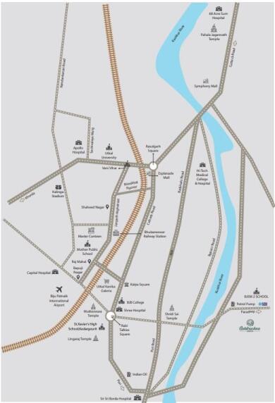Panda Infratech Panda Gatikrushna Green Map - Ranga Bazar, Bhubaneswar ...
