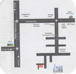 Panduranga Rukmabai Construction Panduranga Arcade Map - Nizampet ...