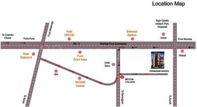Paradigm Developers Paradigm Imperial Woods Map - Balewadi, Pune ...