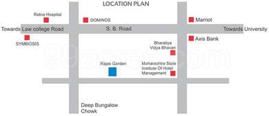 Paranjape Schemes Paranjape Rajas Garden Map - Model Colony, Pune ...