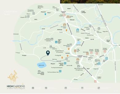 Paranjape Schemes Paranjape Forest Trails Highgardens Map - Bhugaon ...