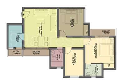 3 BHK Apartment / Flat for sale in Paras Tierea Sector 137 Noida - 1592 ...