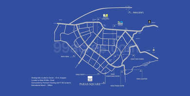 Paras Buildtech Paras Square Map - Sector 63A, Gurgaon Location Map