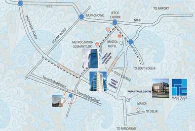Paras Buildtech Paras Trade Centre Map - Gwal Pahari, Gurgaon Location Map