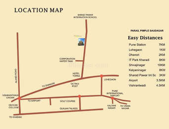 Paras Developers Shree Paras Basera Map - Lohegaon, Pune Location Map