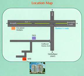 Pariwar Constructions Builders Pandu Ranga Residency Map - Suchitra ...