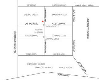 Park Group Builders Park Vaishali Map - Nagar, Jaipur Location Map