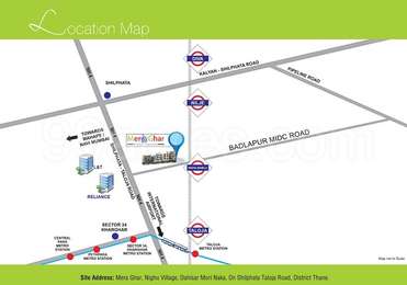 Parshwa Gruh Nirman LLP Parshwa Mera Ghar Map - Shilphata, Navi Mumbai ...