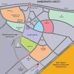 Parshwanath Realty Parshwanath Indra Vihar Map - Ambernath, Mumbai ...
