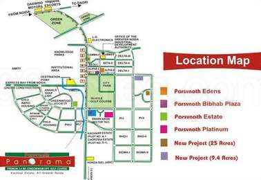 Parsvnath Developers Parsvnath Panorama Map - Sector 31, Greater Noida ...