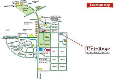 Parsvnath Developers Parsvnath Privilege Map - Sector Pi, Greater Noida ...