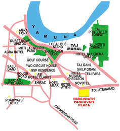 Parsvnath Developers Parsvnath Panchvati Plaza Map - Taj Nagari 2, Agra ...