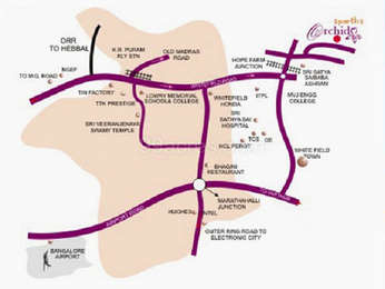 Parth Group Builders Parth Orchid Map - Kadugodi, Bangalore Location Map