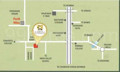 Parth Housing Projects Pune Parth Unnati Map - Sus , Pune Location Map