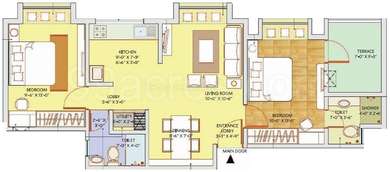 2 BHK / Bedroom Apartment / Flat for rent in Patel Smondoville ...