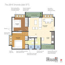 2 BHK Apartment / Flat for sale in Patel Smondo Gachibowli Hyderabad ...