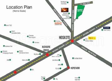 Pavan Realtors Pavan Vidhana Soudha Map - Hoskote, Bangalore Location Map