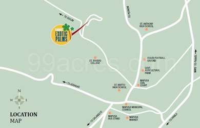 P D Kamat and Sons Kamat Exotic Palms Map - Mapusa, North Goa Location Map