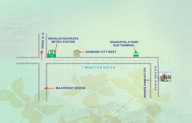 Pearl Group Kolkata Pearl Vista Map - Behala, Kolkata Location Map