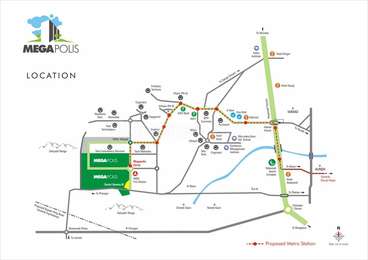 Pegasus Properties Megapolis Saffron Map - Hinjewadi, Pune Location Map