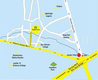 Penguin Homes Penguin Tower Map - Jaydev Vihar, Bhubaneswar Location Map