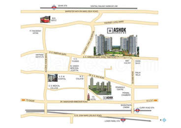 Peninsula Land Peninsula Ashok Gardens Map - Sewri, Mumbai Location Map