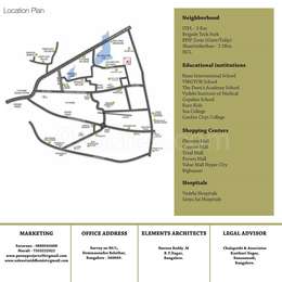 Peony Projects Peony Middle Mist Map - Kadugodi, Bangalore Location Map