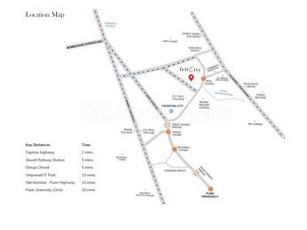 Pharande Spaces Builders Pharande Felicity Map - Ravet, Pune Location Map