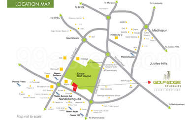 Phoenix Group Phoenix Golfedge Residences Map - Gachibowli, Hyderabad ...