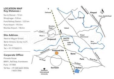 Pinnacle Group Pinnacle Neelanchal Map - Sus , Pune Location Map