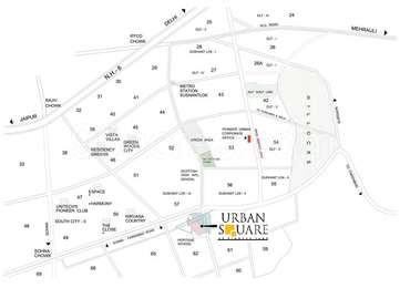 Pioneer Urban Builders Pioneer Urban Square Map - Sector-62 Gurgaon ...