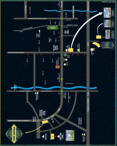 PKS Buildmart PKS Town Central Map - Greater Noida West Location Map