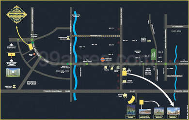 PKS Buildmart PKS Town Central Map - Sector 16B, Greater Noida Location Map