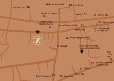 PKS Estate IHA By Zedpoint Map - Assagao, Goa Location Map