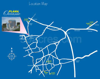 Plama Developers Plama Oceanic Map - Lalbagh, Mangalore Location Map